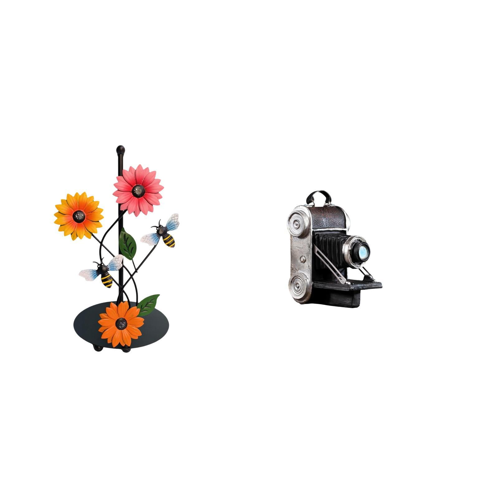 CoudarTitie Camera Resin Paper Towel Holder Unique Decorative Tissue ...