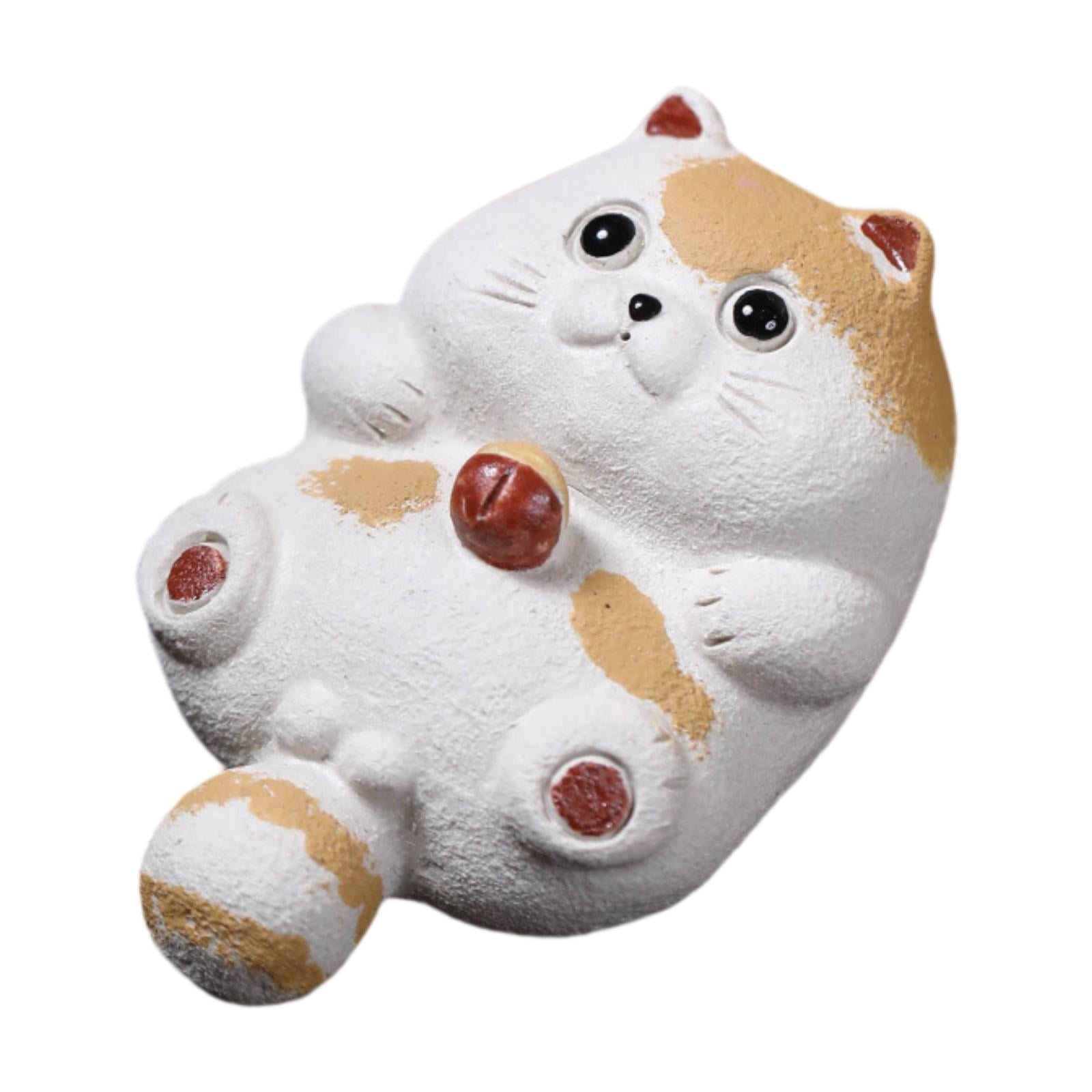 CoudarTitie Cat Figurine Cat Tea Pet Collection Table Centerpieces ...