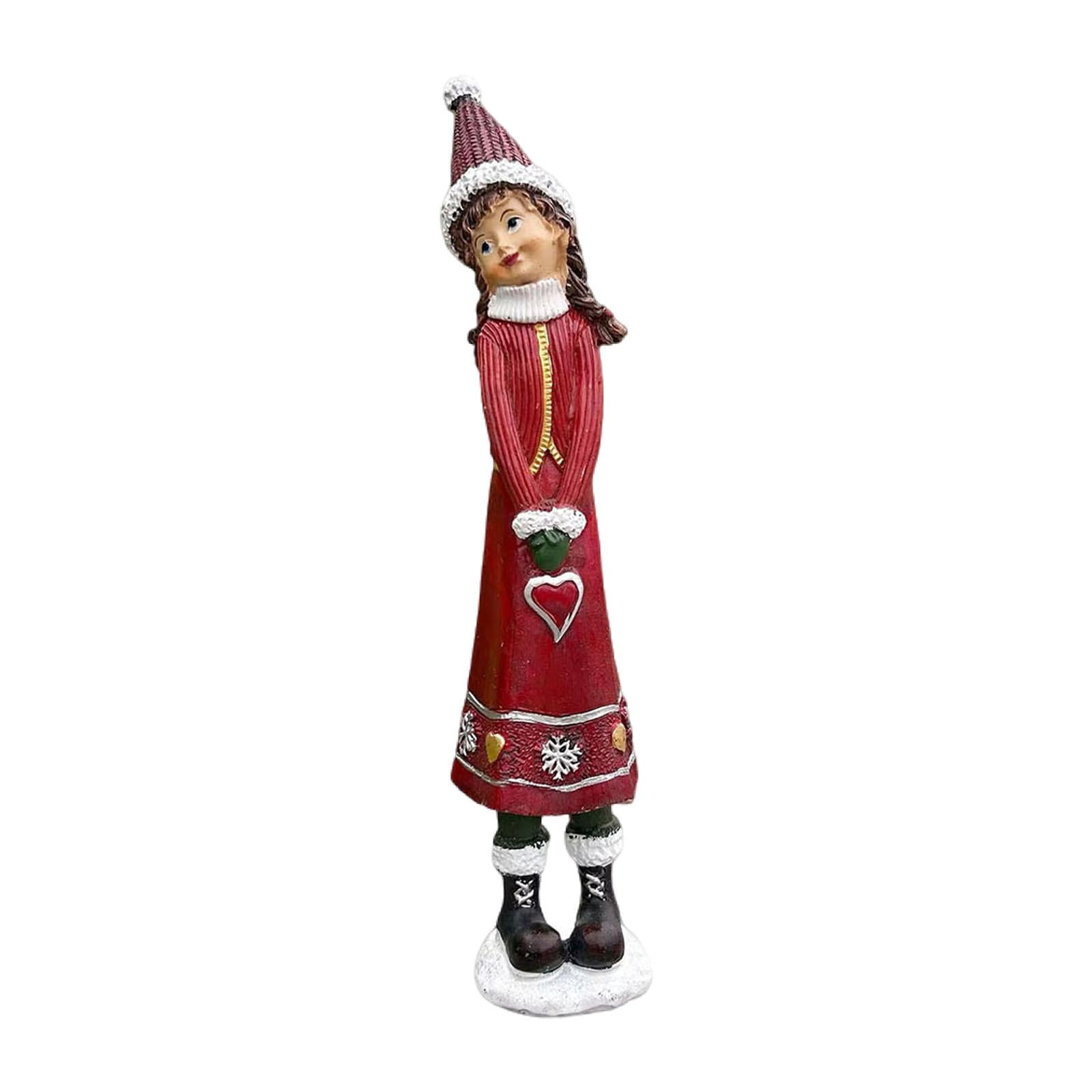 CoudarTitie Christmas Resin Statue Cute Gifts Xmas Decoration for Party ...