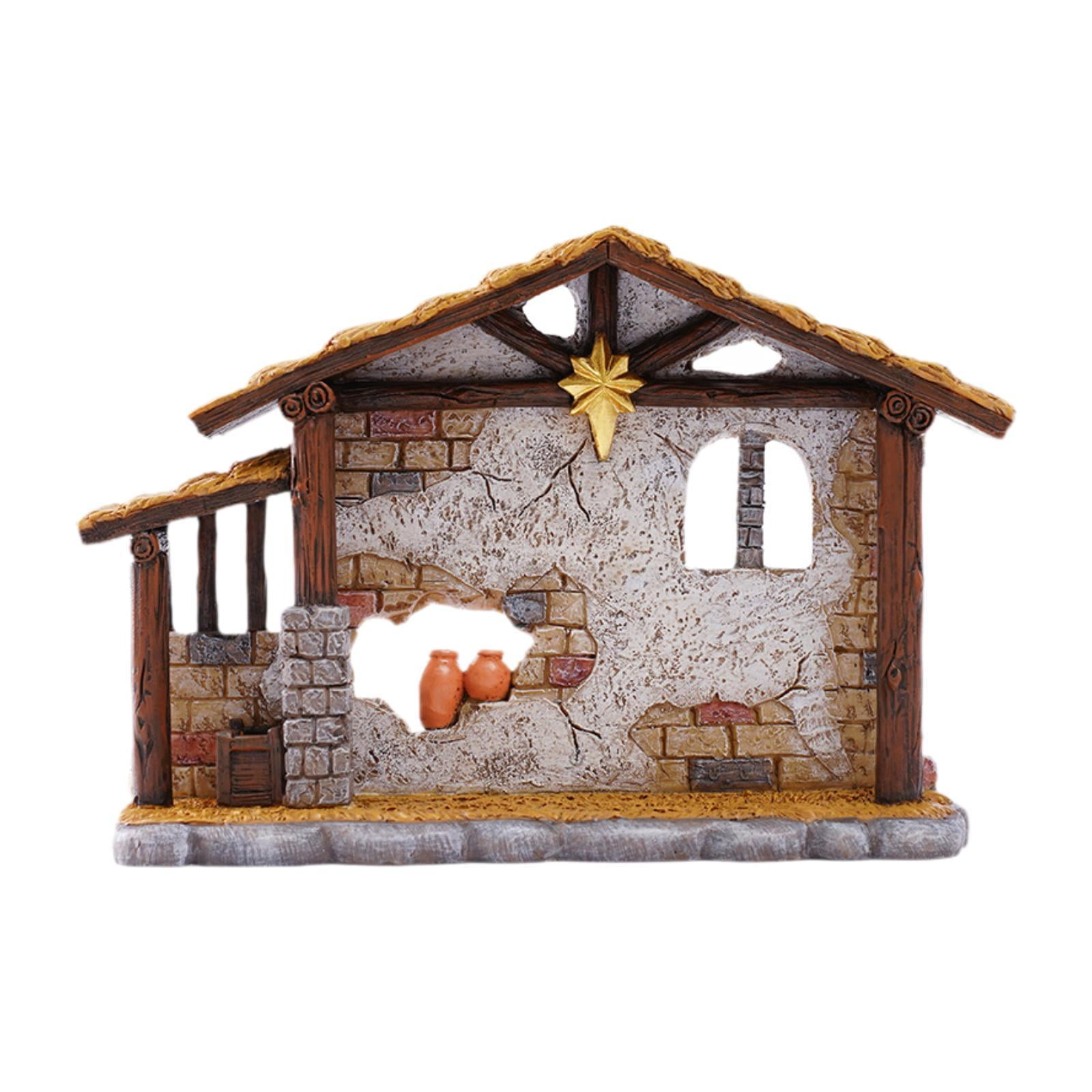 CoudarTitie Christmas Sculpture Crafts Art Religious Shed Statue for ...