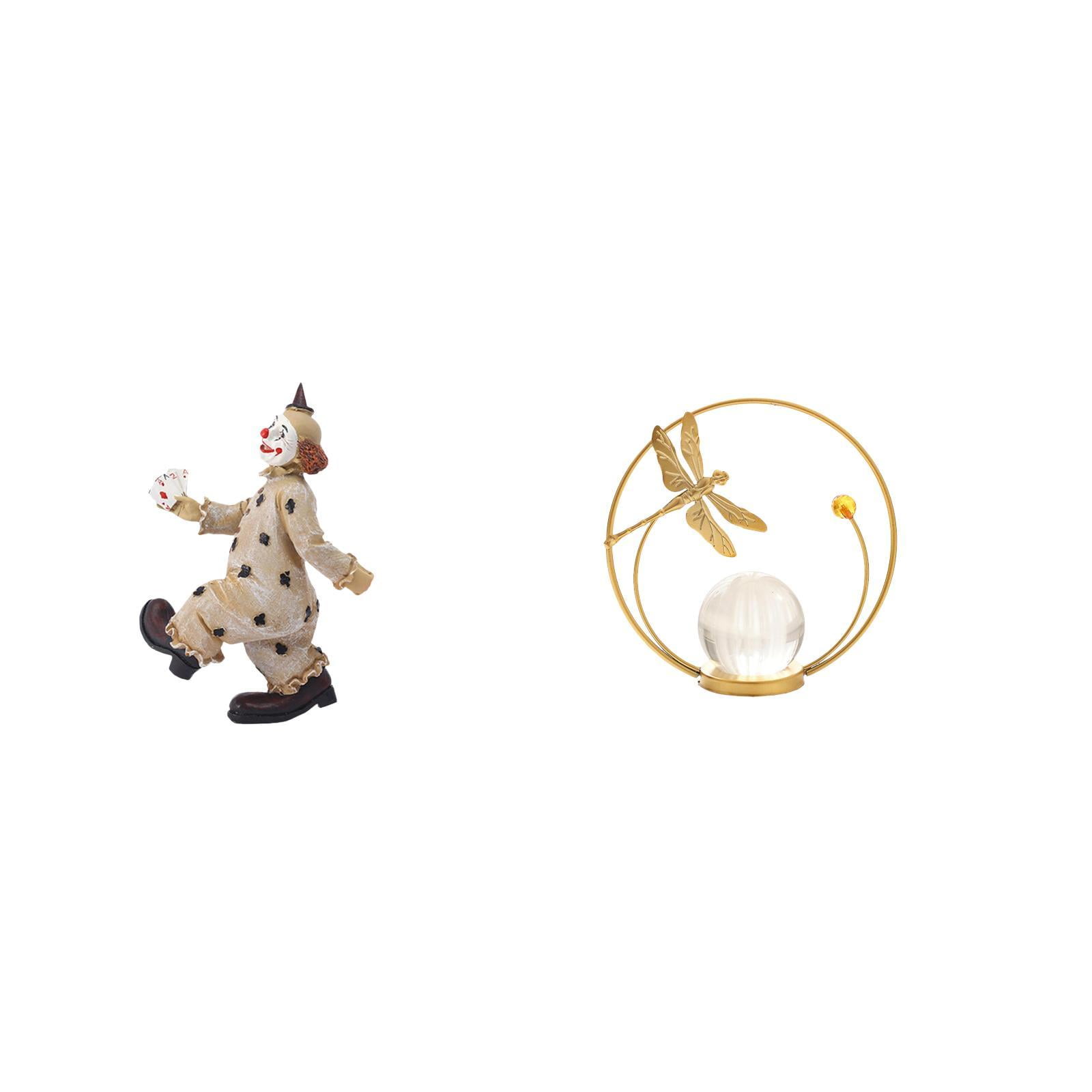 CoudarTitie Clown Crystal Figurine Statue Sculpture Collection Desk ...