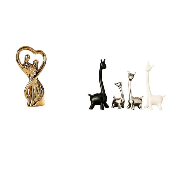 CoudarTitie Couple Giraffe Figurine Statue Souvenirs Gift Lovers ...