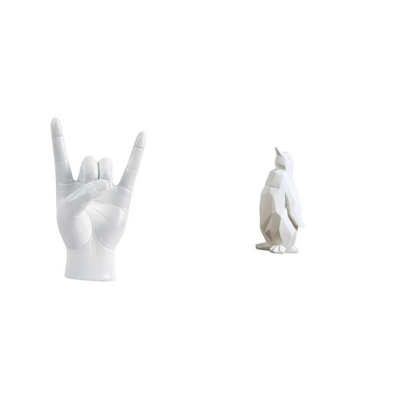 CoudarTitie Creative Penguin Hand Gesture Sculpture Unique Animal ...