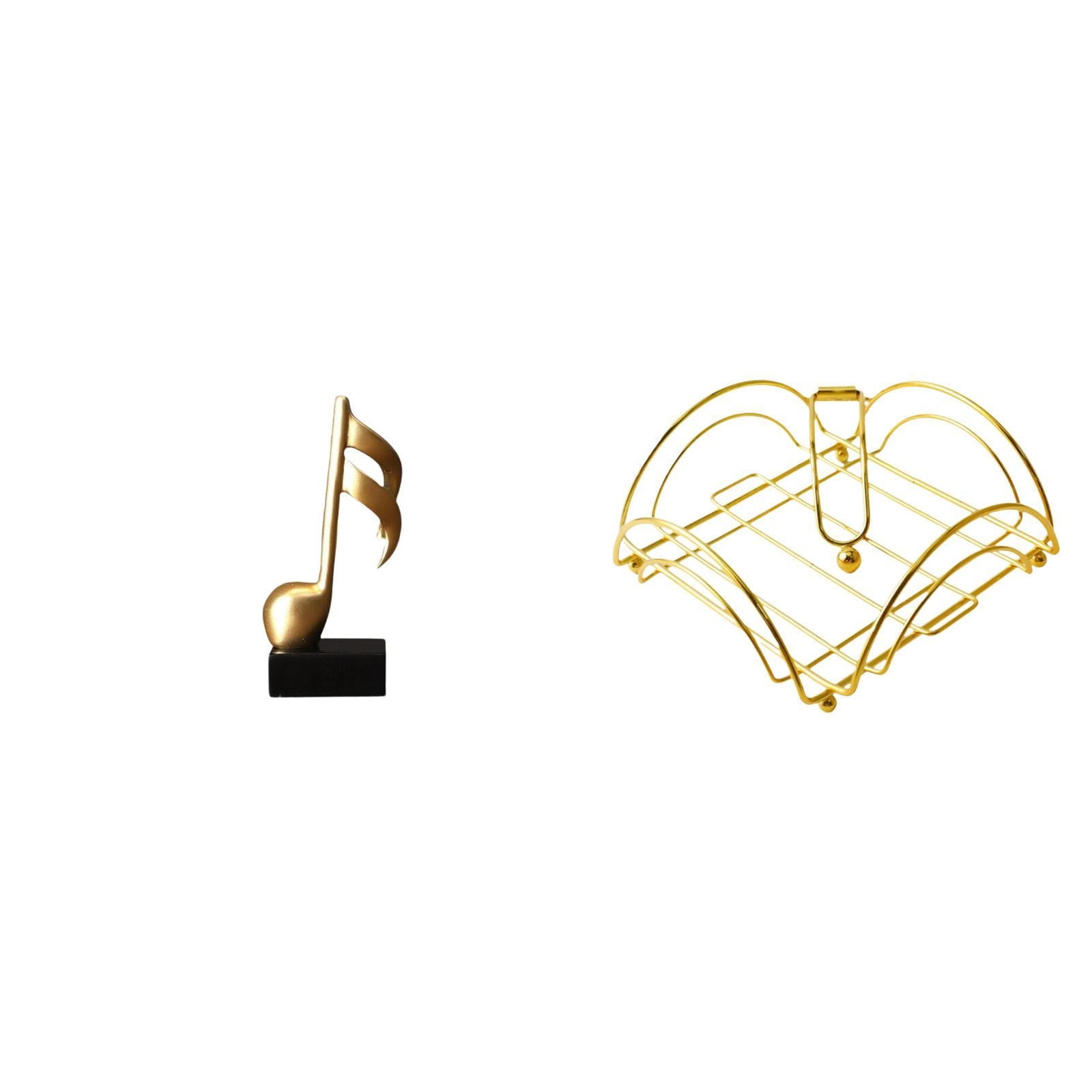 CoudarTitie Creative Resin Music Note Figurine Tabletop Ornament and ...