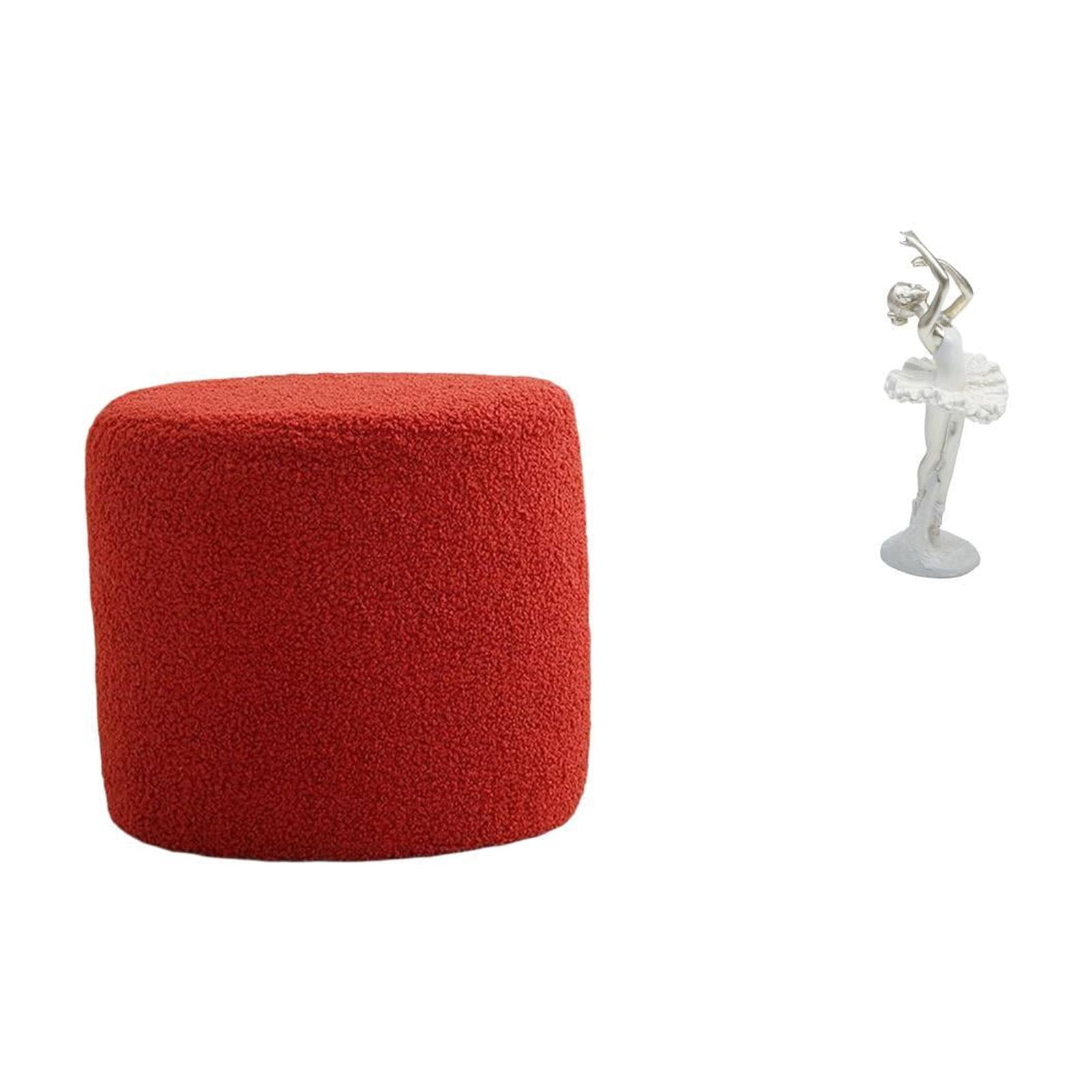 CoudarTitie Elegant Ottoman Footstool Bench with Ballerina Figurine ...