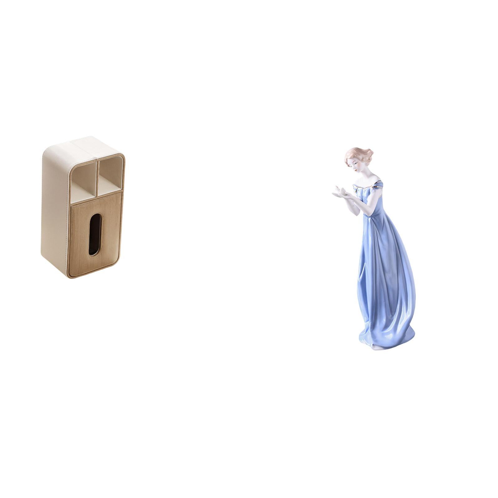 CoudarTitie Elegant Porcelain Lady Tissue Dispenser Modern Nordic Girl ...