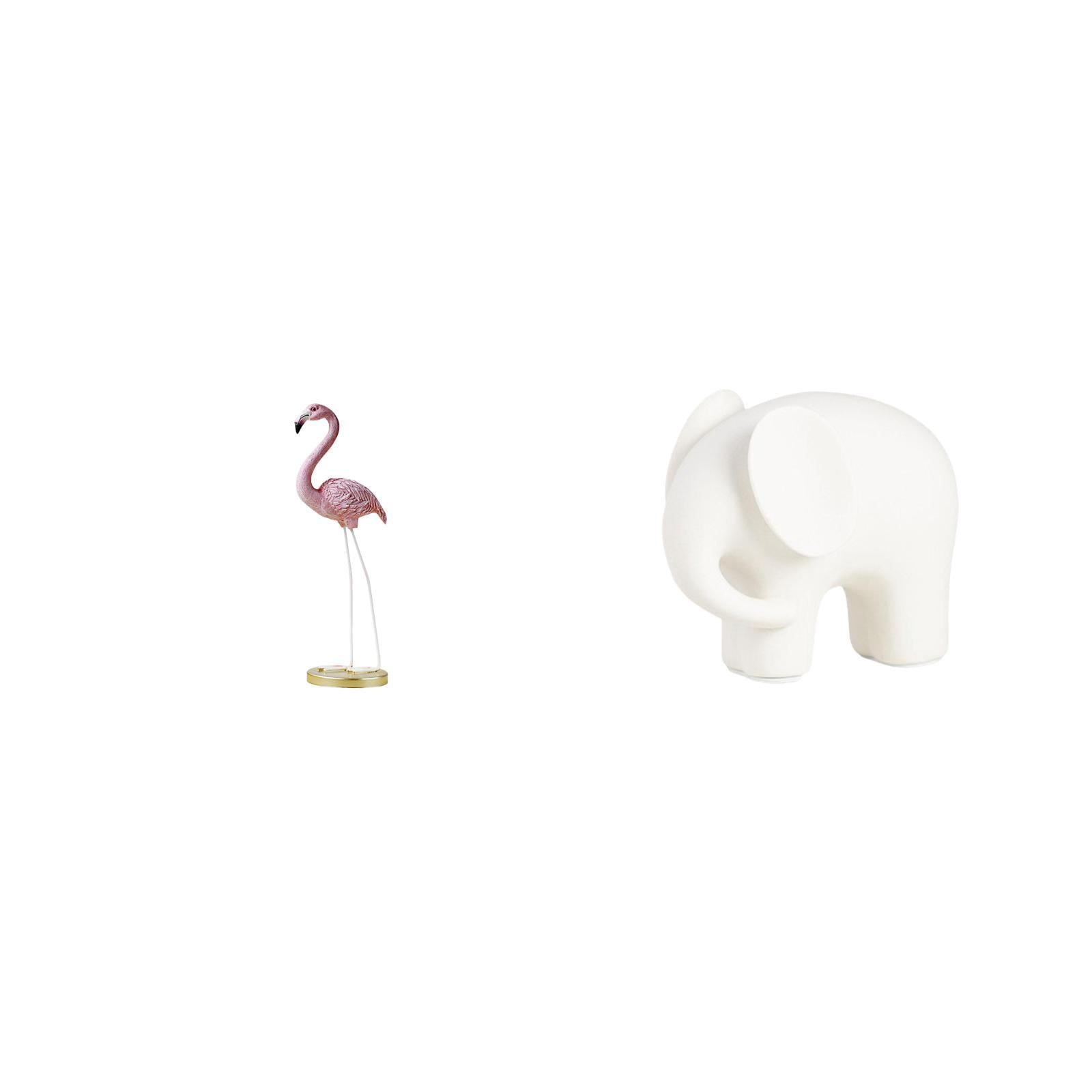 CoudarTitie Flamingo Resin Statue Bird Sculpture Home Decor Fireplace ...