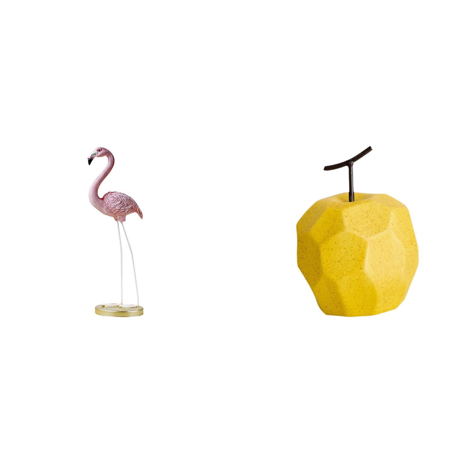 CoudarTitie Flamingo Resin Statue Bird Sculpture Home Decor Fireplace ...