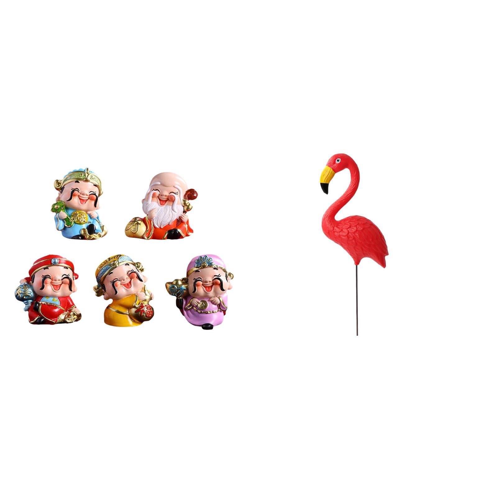 CoudarTitie Fortune Figurines Tabletop Sculpture Mini Statues Resin ...