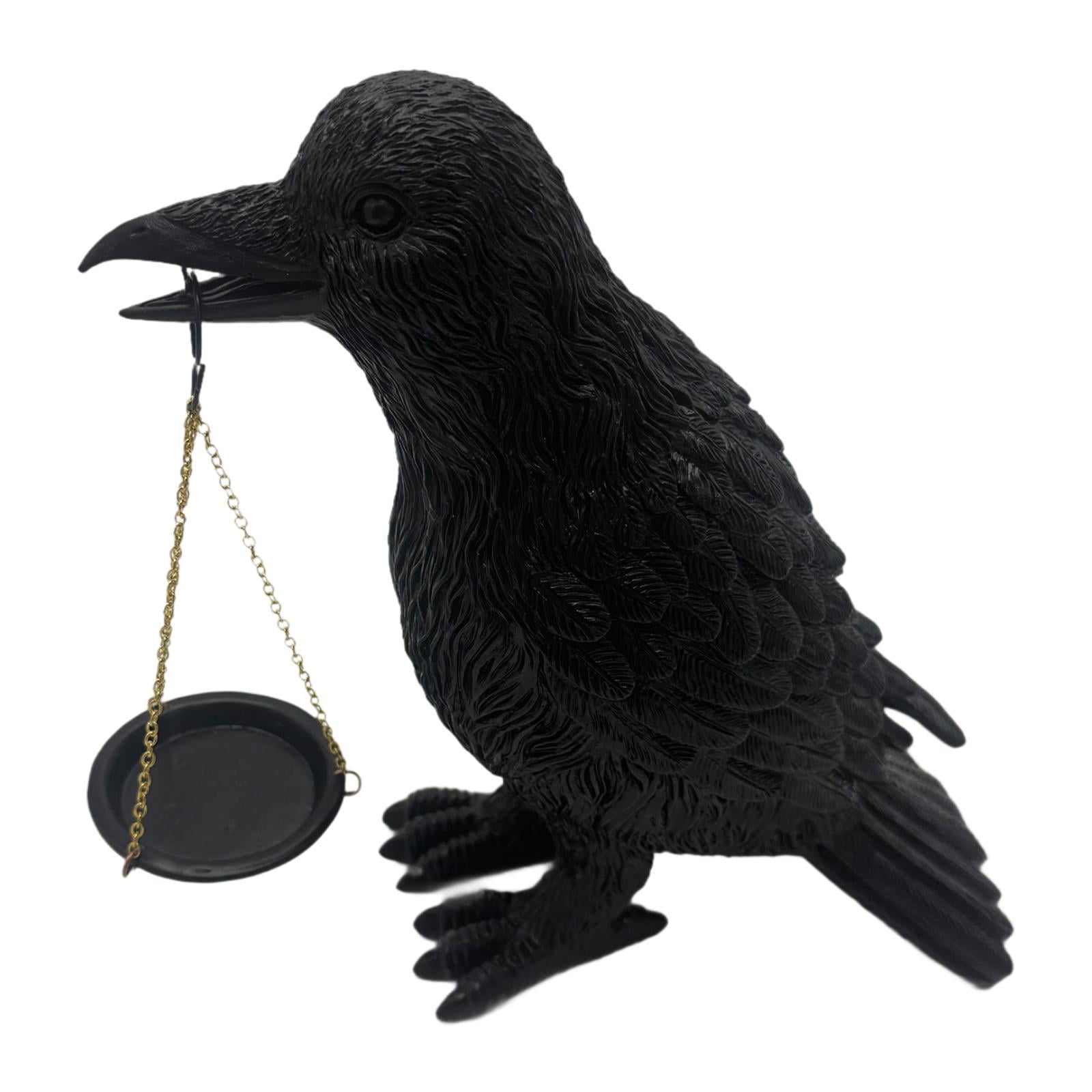 CoudarTitie Gothic Horrifying Raven Decorative Candle Holder Gothic ...