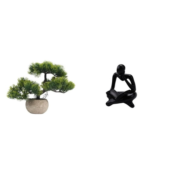 CoudarTitie Greenery Bonsai Collection Faux Plant Centerpieces with ...