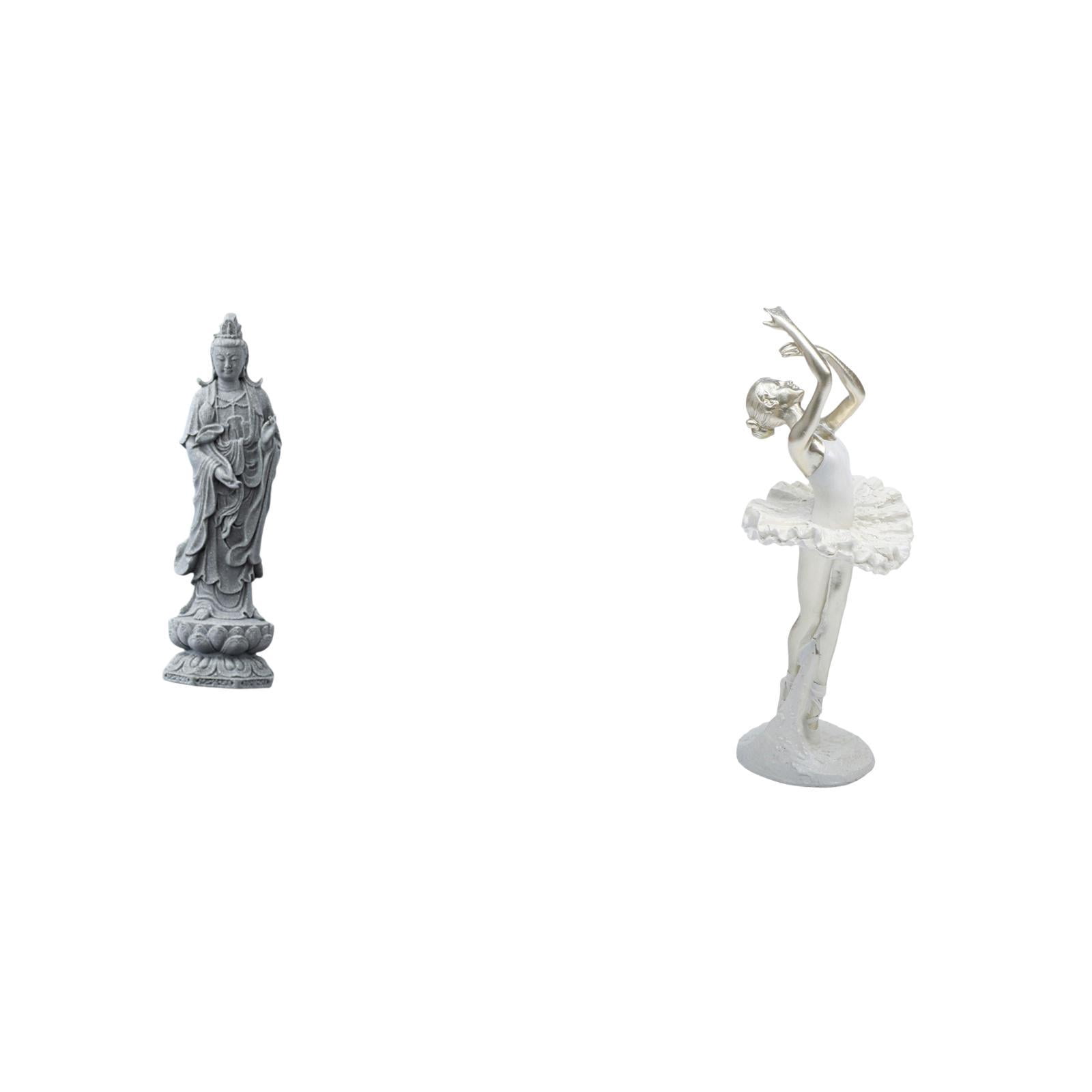 CoudarTitie Guan Yin Ballerina Statue Accessories Ornament Traditional ...