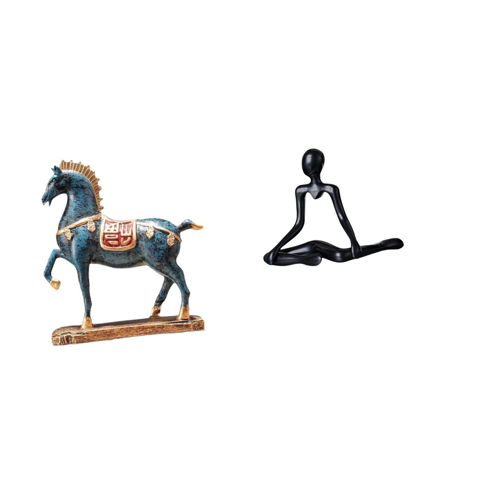 CoudarTitie Horse Figurine Animal Sculpture Collectible Resin Statue ...