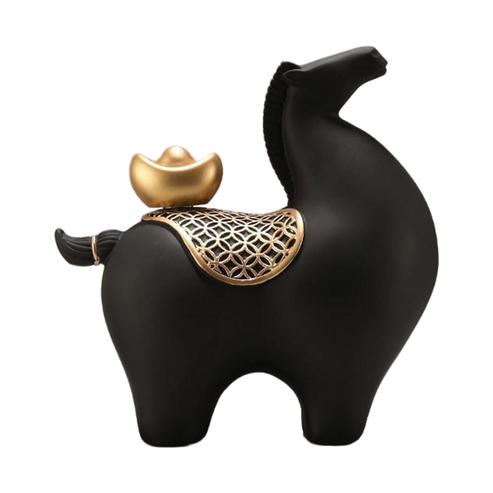 CoudarTitie Horse Statue Lucky Unique Feng Shui Decor for Office Shelf ...