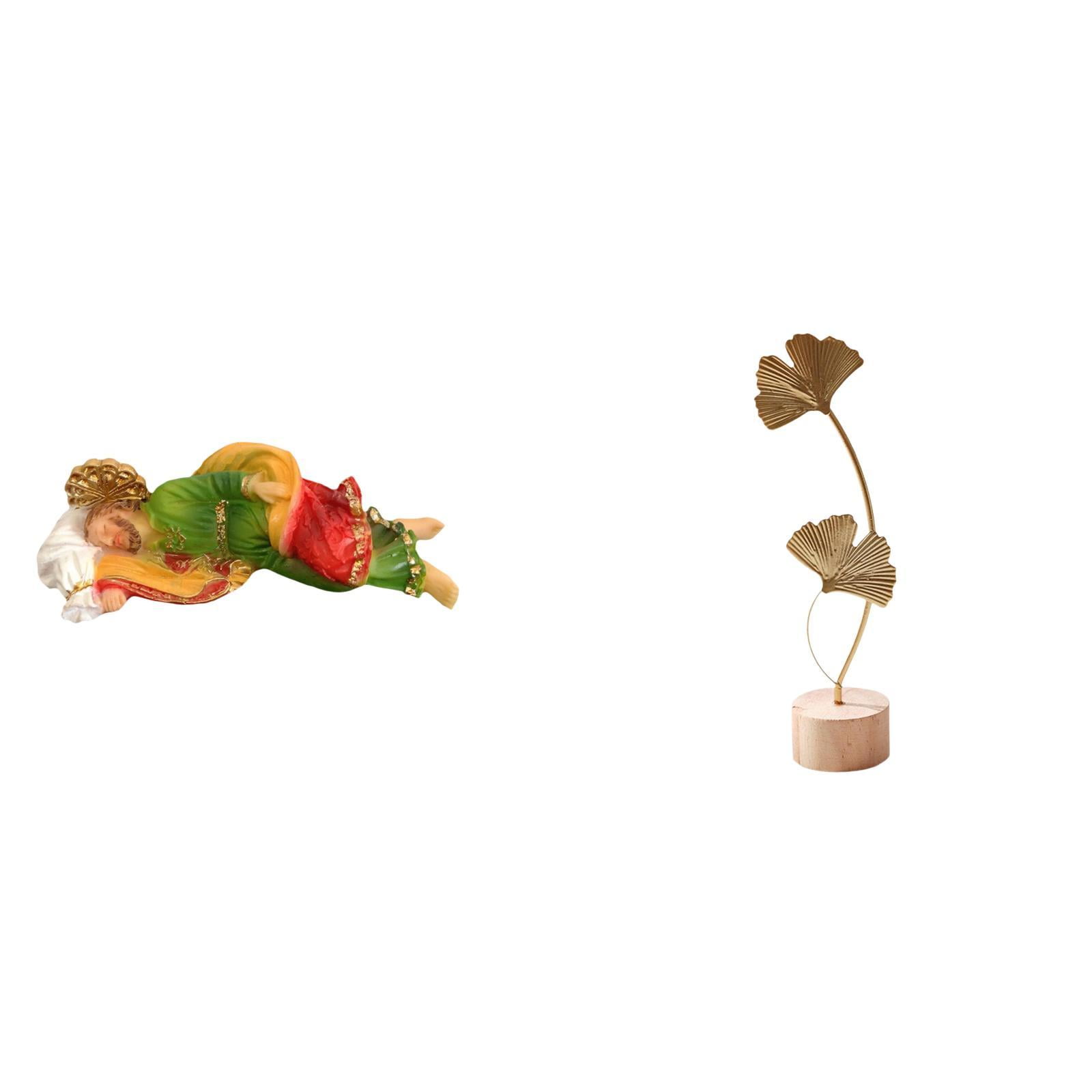 CoudarTitie Joseph Statue Resin Leaf Sculpture Metal Leaf Figurine ...