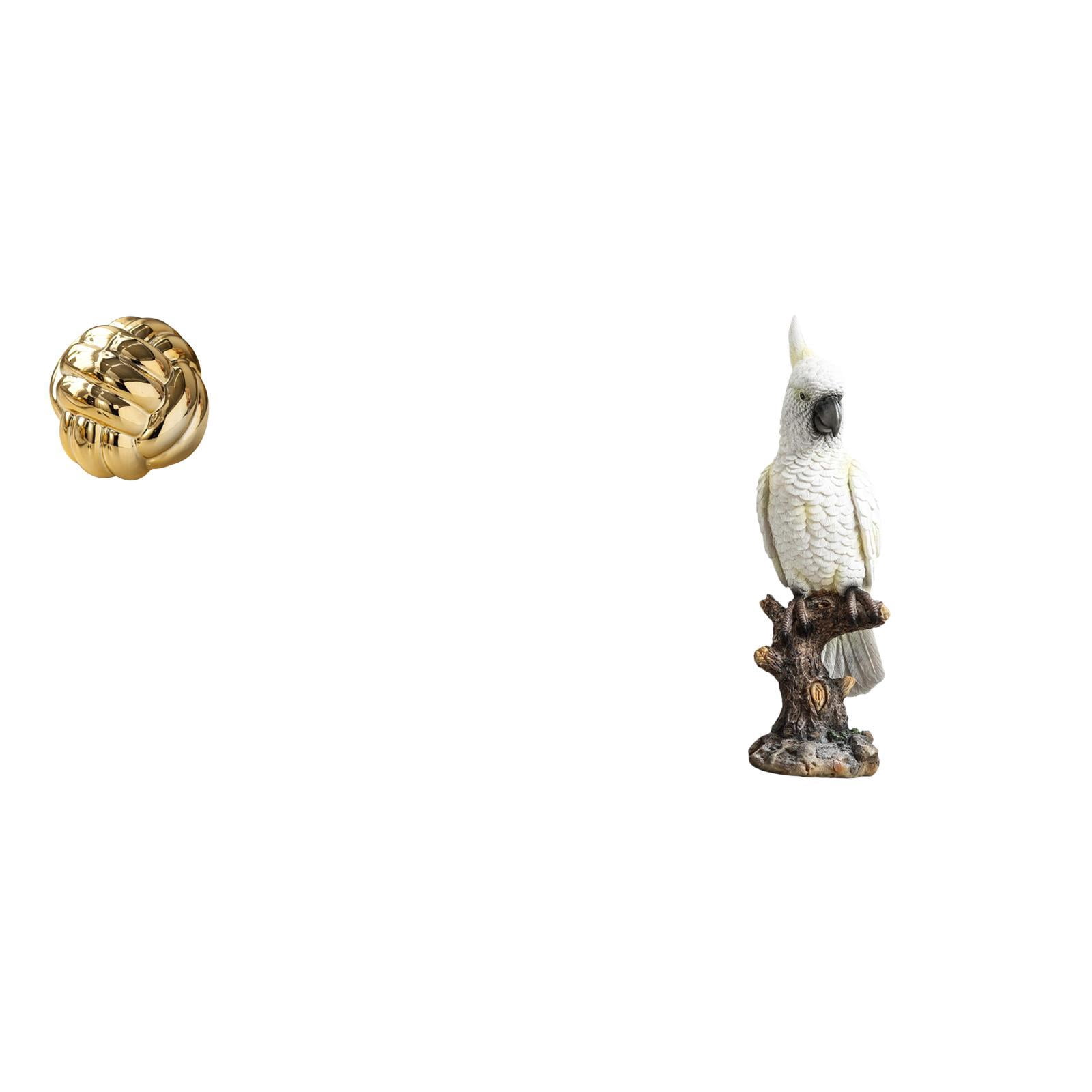 CoudarTitie Knot Parrot Yarn Ball Animal Sculpture Ceramic Resin ...