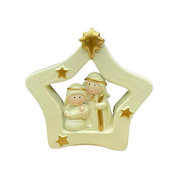 CoudarTitie Miniature Nativity Scene Set Cabinet Centerpiece Ornament ...