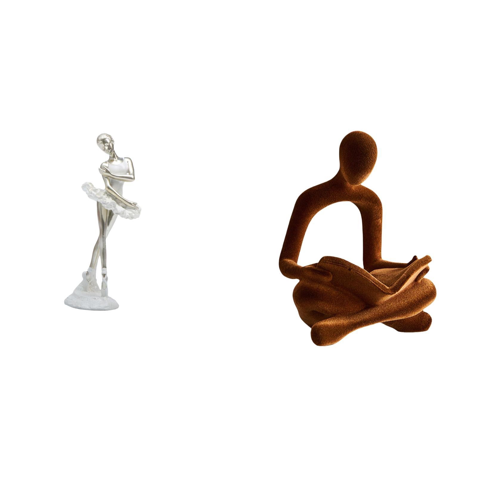 CoudarTitie Modern Abstract Dancing Thinker Girl Figurine Art Sculpture ...