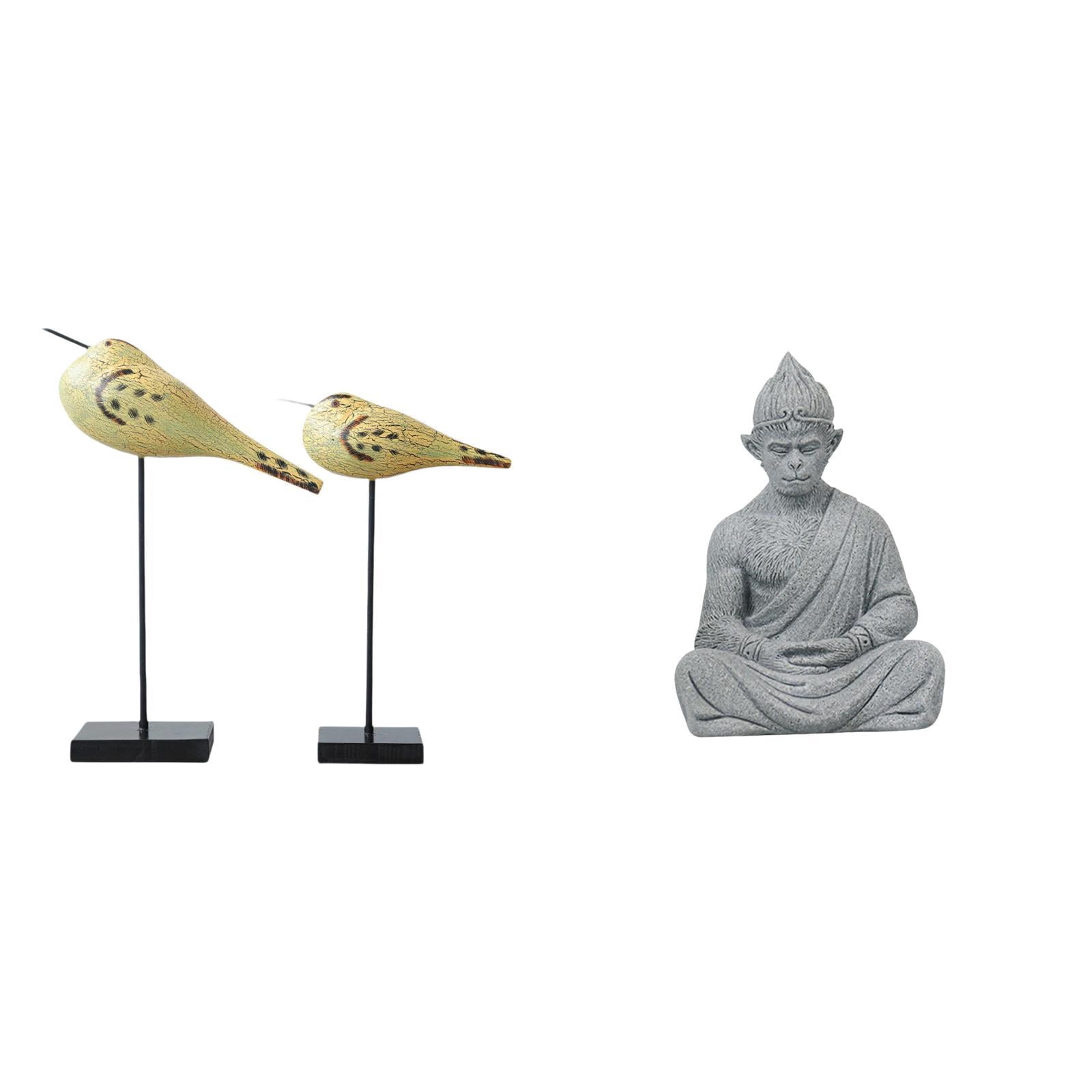 CoudarTitie Modern Animal Figurines and Sculptures Featuring Wood Bird ...