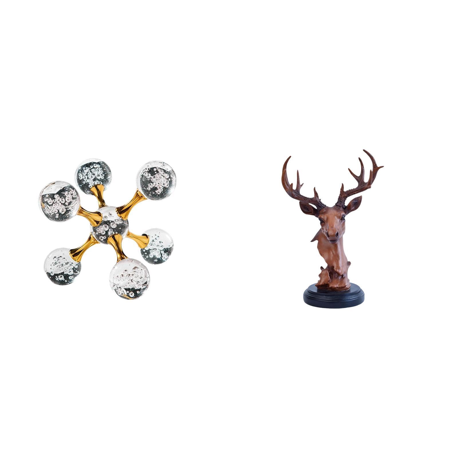 CoudarTitie Modern Bubble Deer Sphere Figurine Tabletop Ornament ...