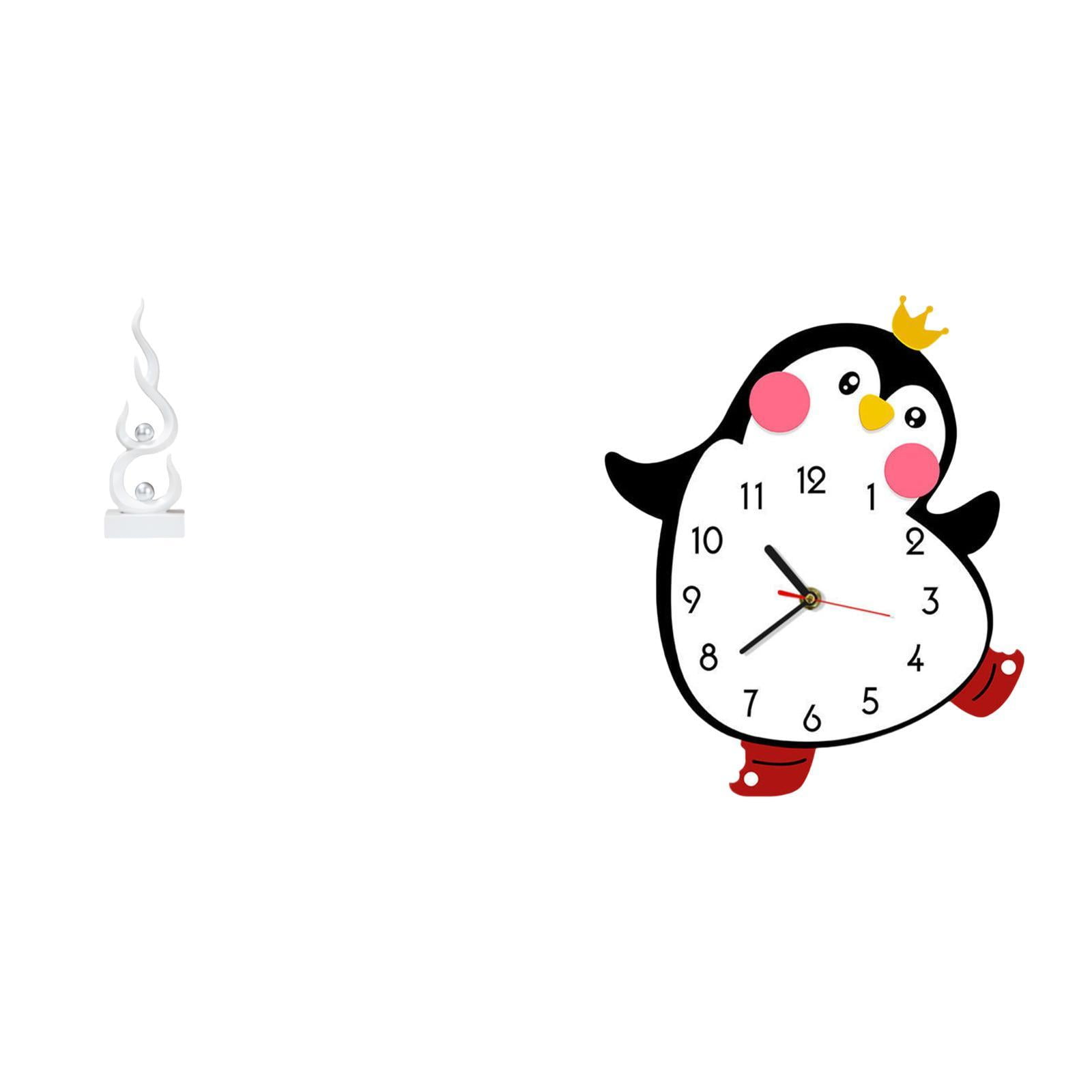 CoudarTitie Modern Resin Flame Penguin Sculpture Figurine for Desktop ...