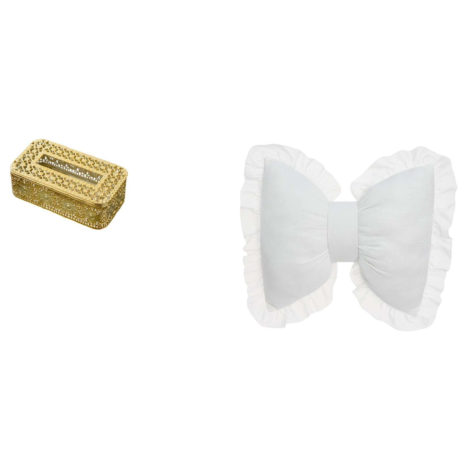 CoudarTitie Modern Tissue Box Cover and Toilet Paper Holder with Cute ...