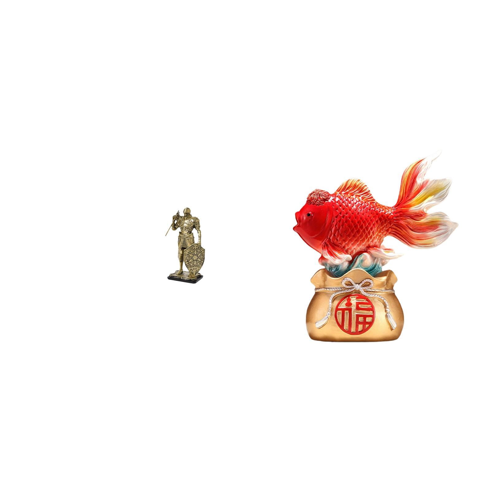CoudarTitie Nordic Art Knight Figurine Resin Abstract Sculpture Feng ...