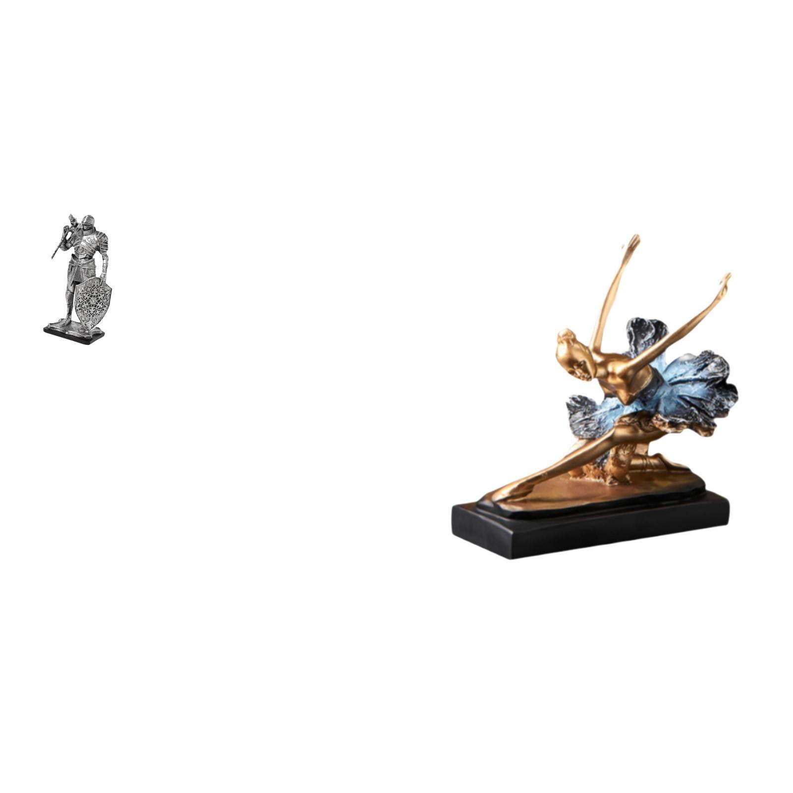 CoudarTitie Nordic Resin Knight Ballerina Statue Abstract Art Figurine ...