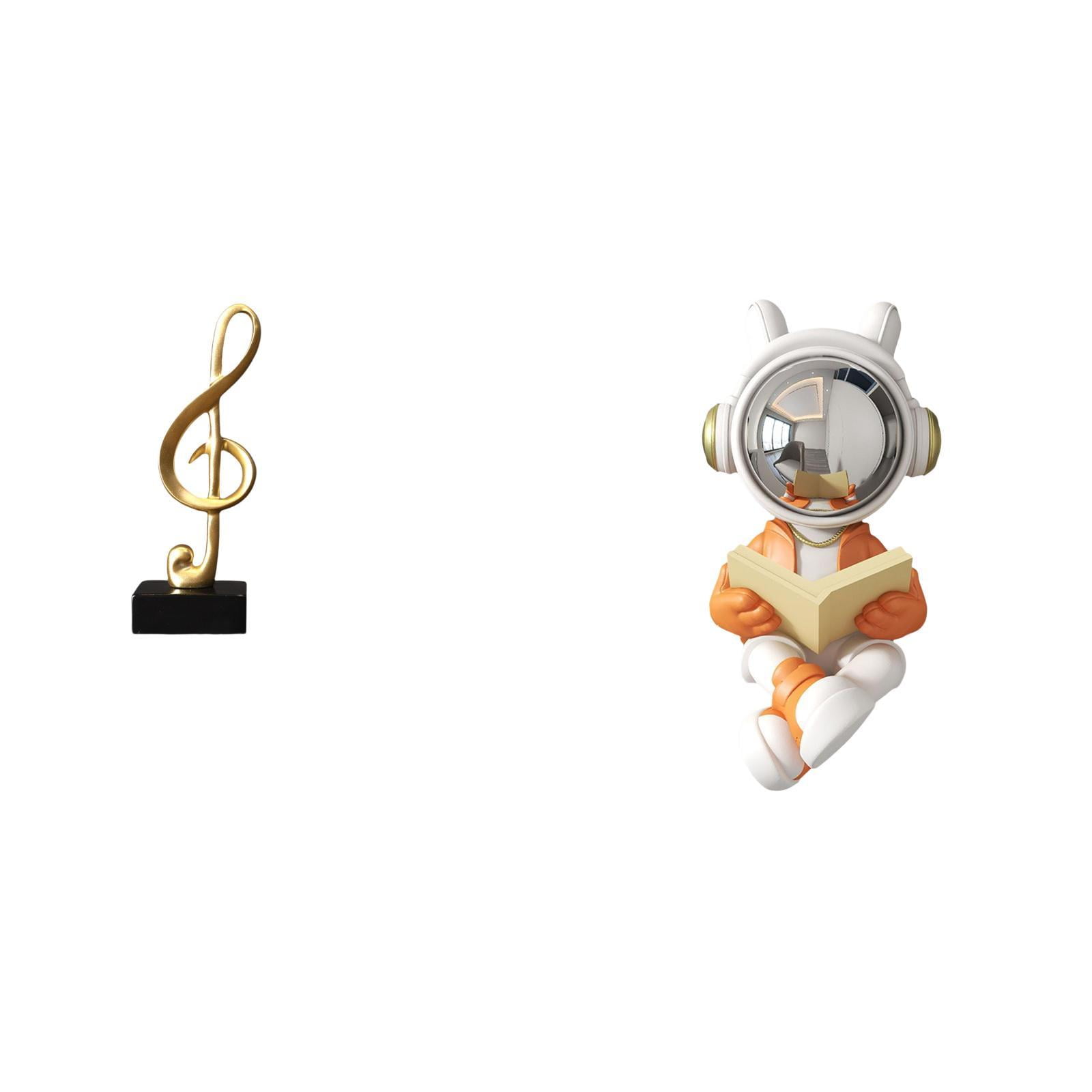 CoudarTitie Resin Astronaut Music Note Sculpture Creative Tabletop ...