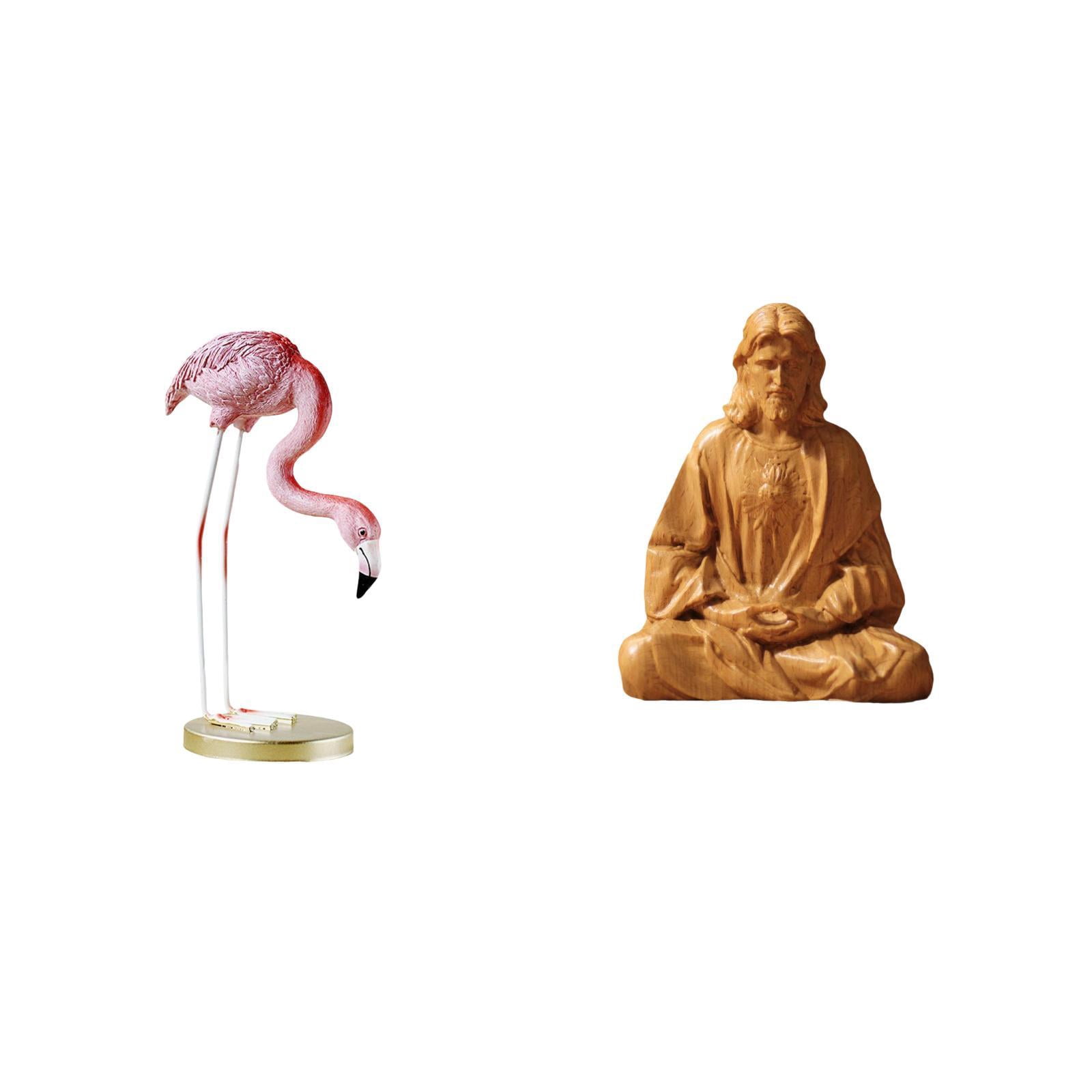 CoudarTitie Sacred Heart of Jesus Resin Statue Flamingo Sculpture ...