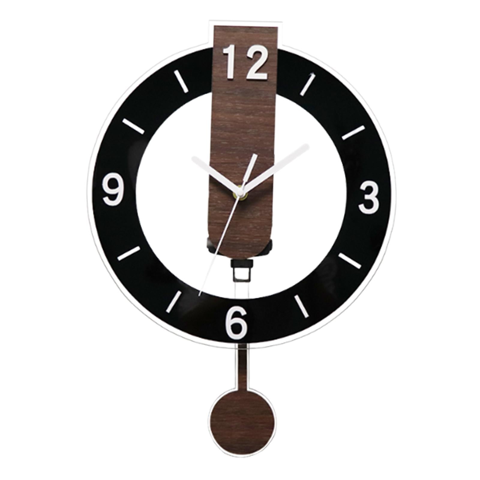 CoudarTitie Silent Wall Clock, Modern Home Decorative Pendulum Clock ...