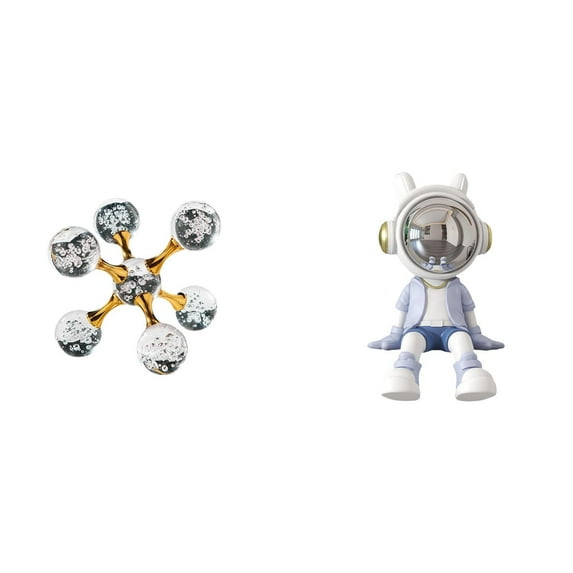 CoudarTitie Sphere Astronaut Figurine Tabletop Ornament Modern Nordic ...