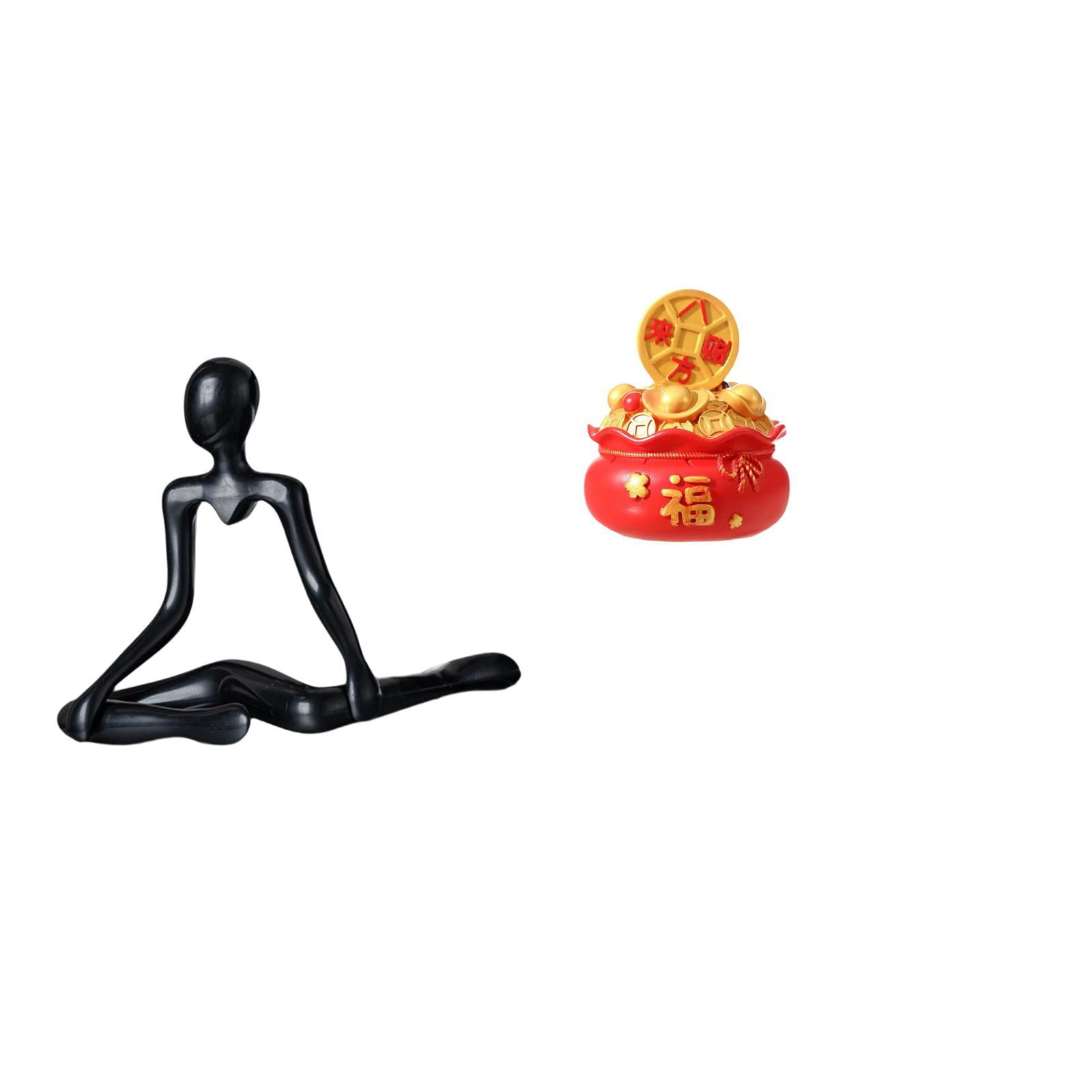 CoudarTitie Thinker Desktop Figurine Abstract Sculpture Tabletop ...