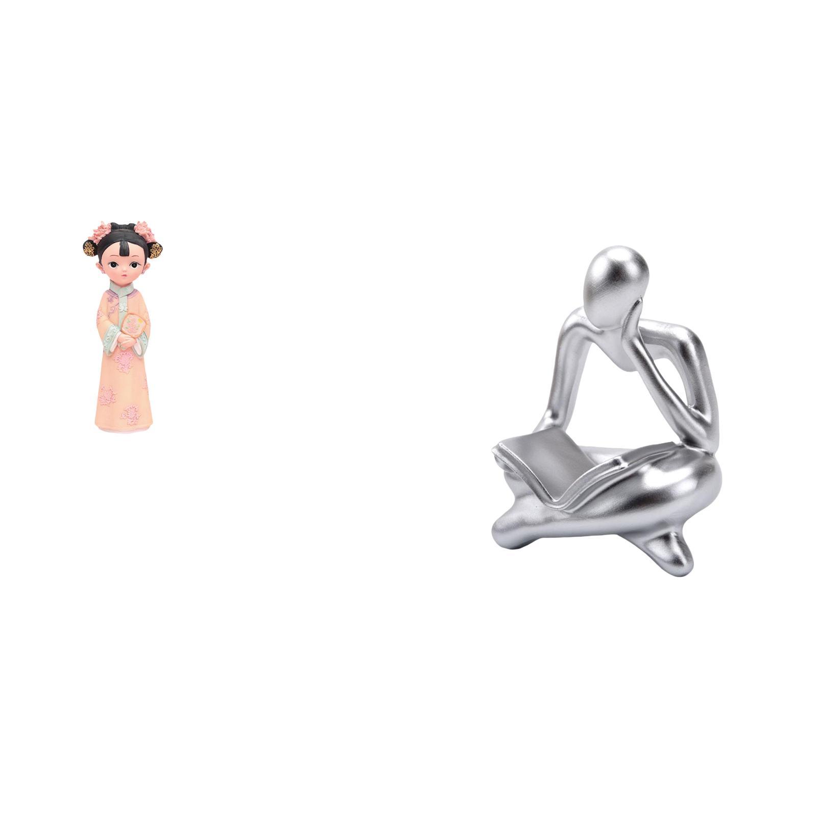 CoudarTitie Traditional Chinese Girl Resin Statue Sculpture Abstract ...