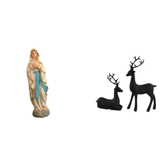 CoudarTitie Virgin Mary Lady Luther Blessed Jesus Sculpture Resin ...