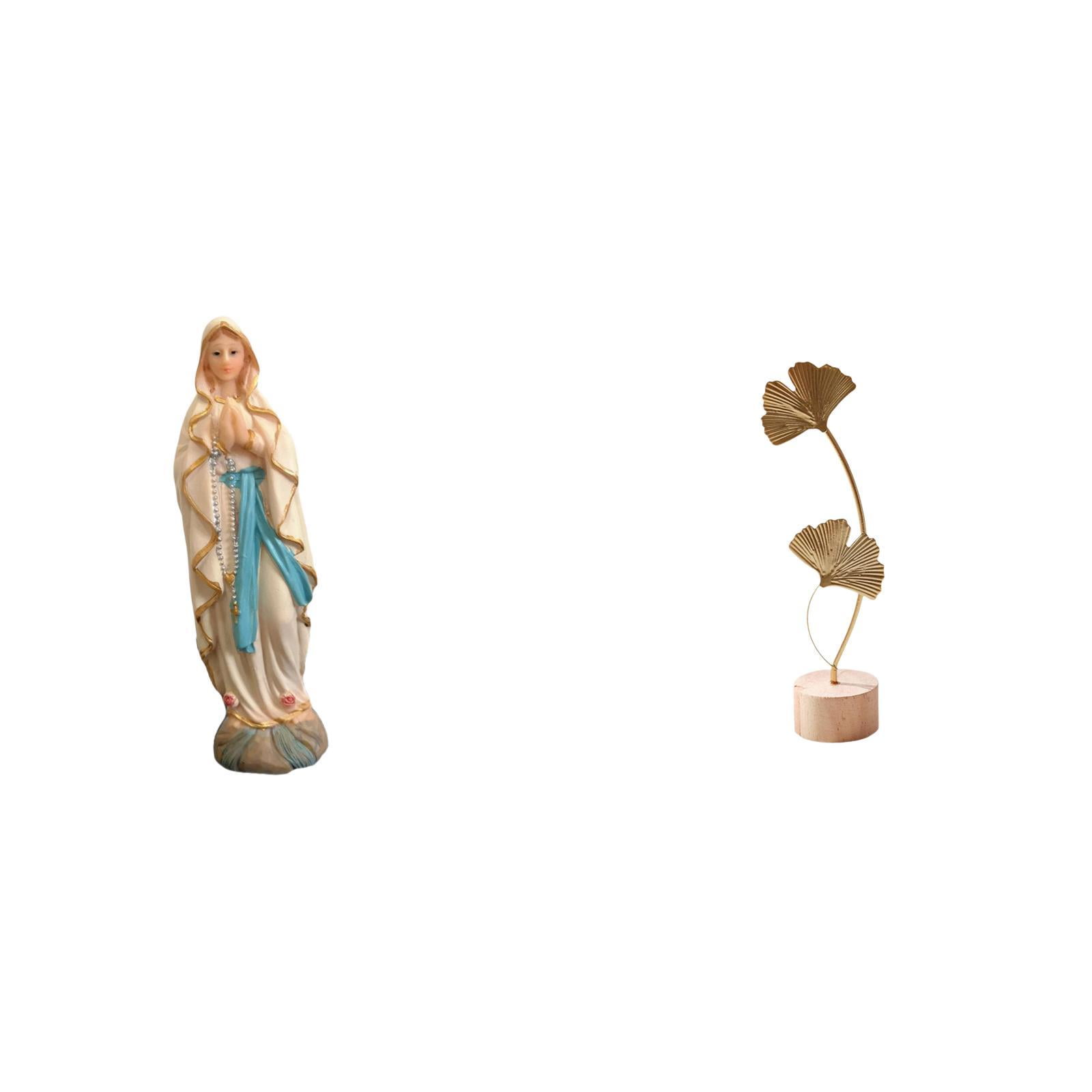 CoudarTitie Virgin Mary Leaf Statue Lady of Luther Metal Figurine ...