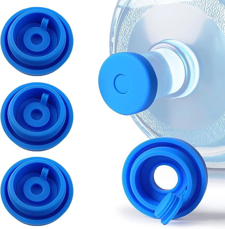 CougZed 5 Pack Reusable Water Bottle Caps, Fits 3 & 5 Gallon Jugs, Non ...