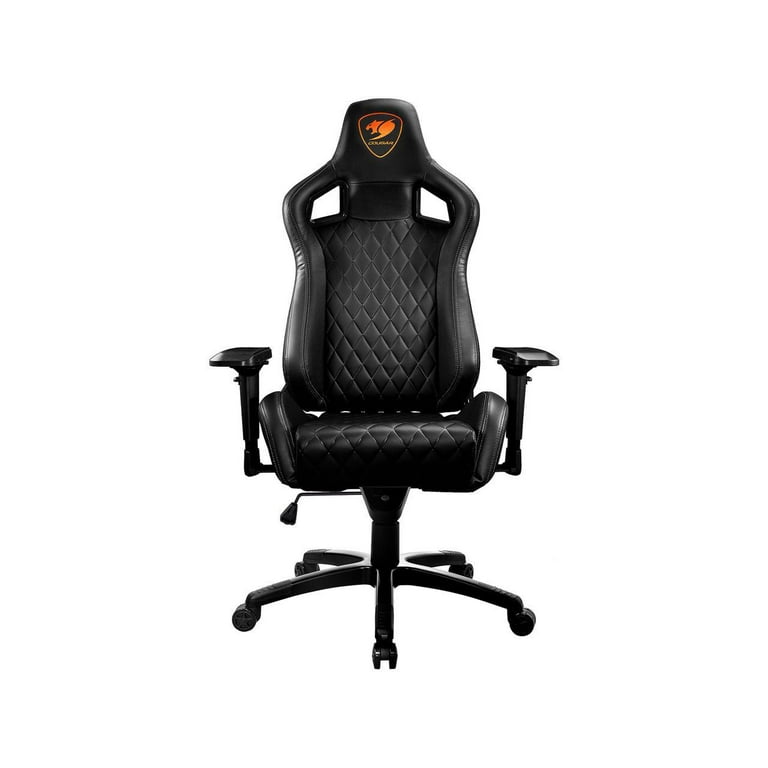 Cougar Armor S Black Luxury Gaming Chair with Breathable Premium PVC Leather and Body embracing High Back Design