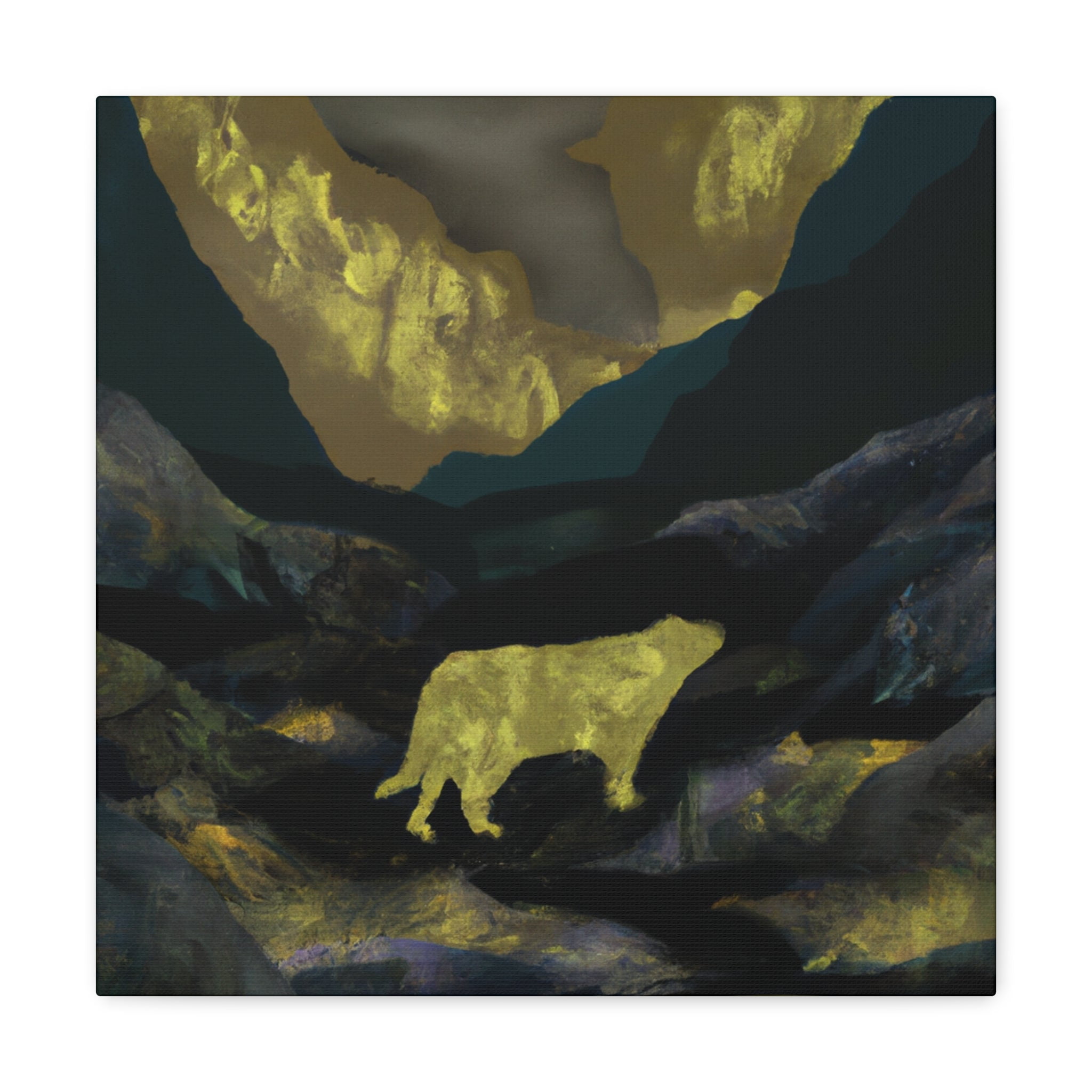 Cougar Art Abstract - Canvas - Walmart.com