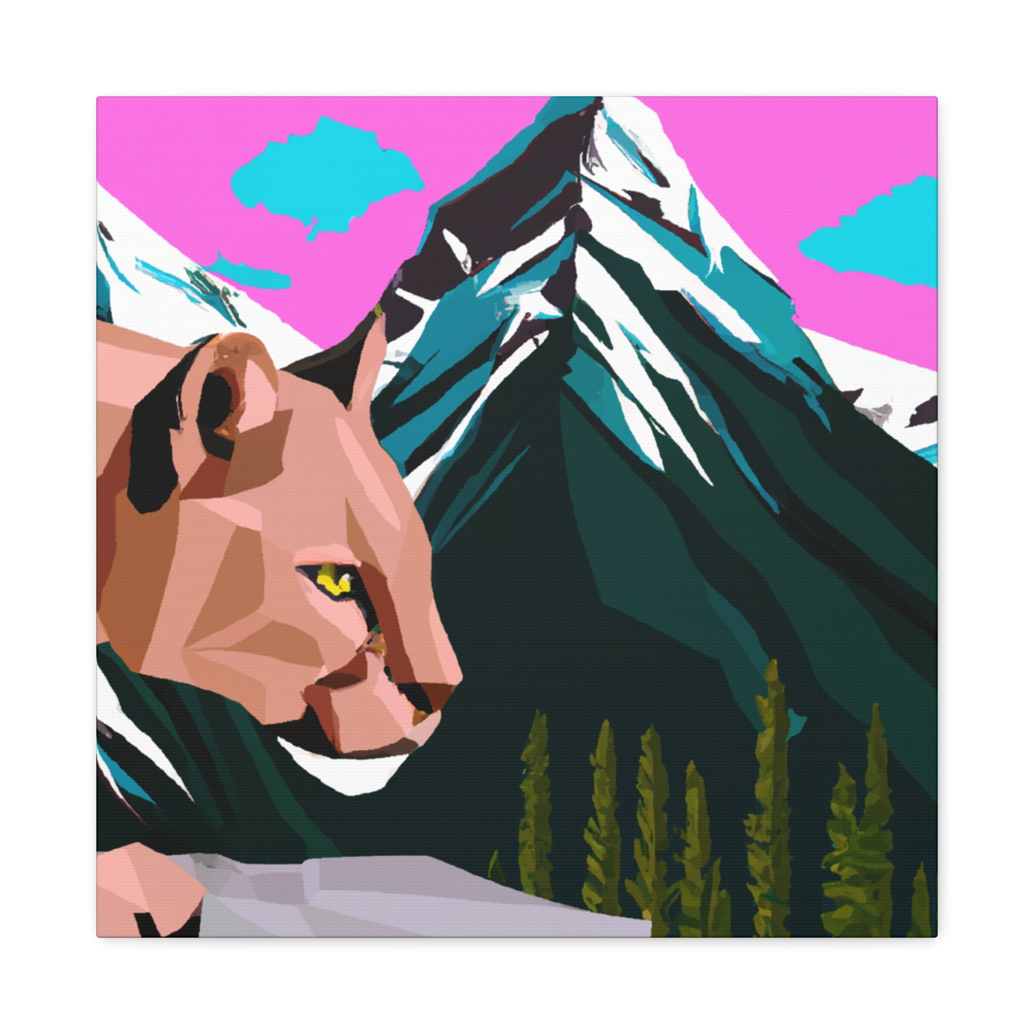 Cougar Pop Art Marvel - Canvas - Walmart.com