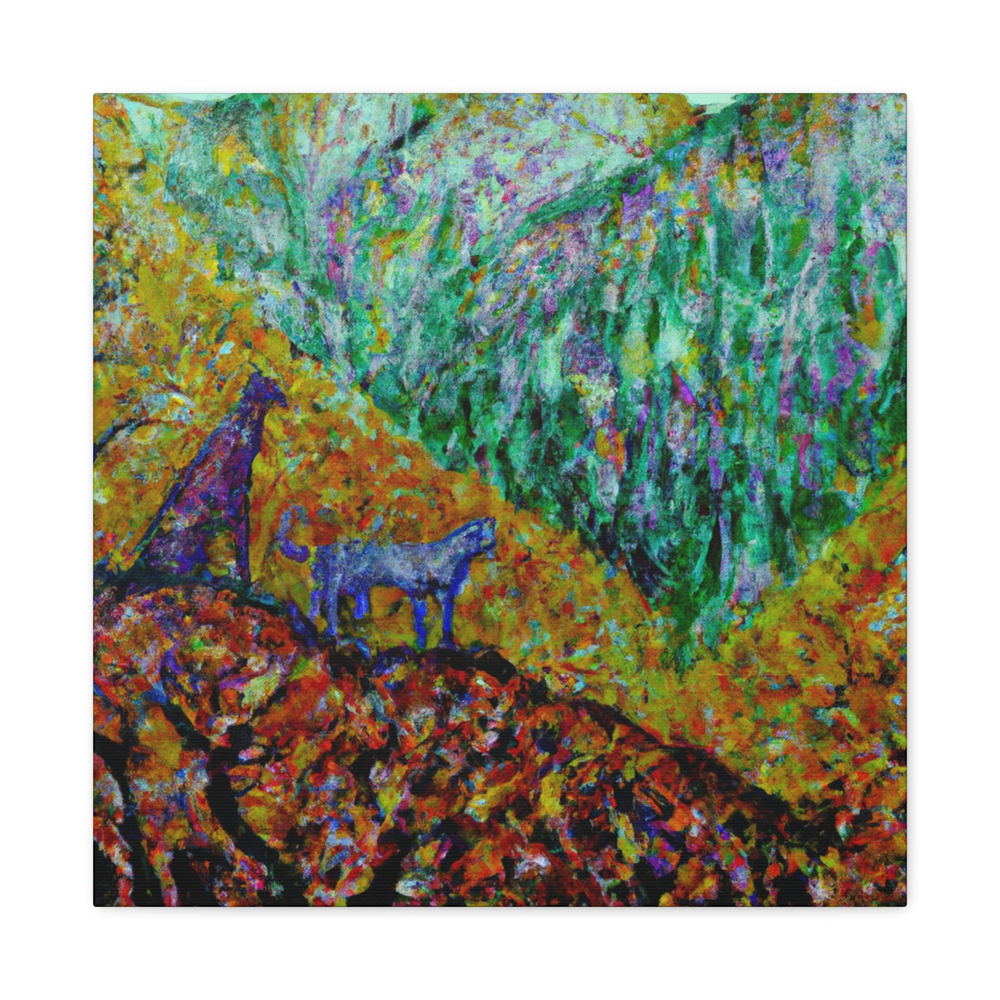 Cougar Roaring Triumphantly - Canvas - Walmart.com