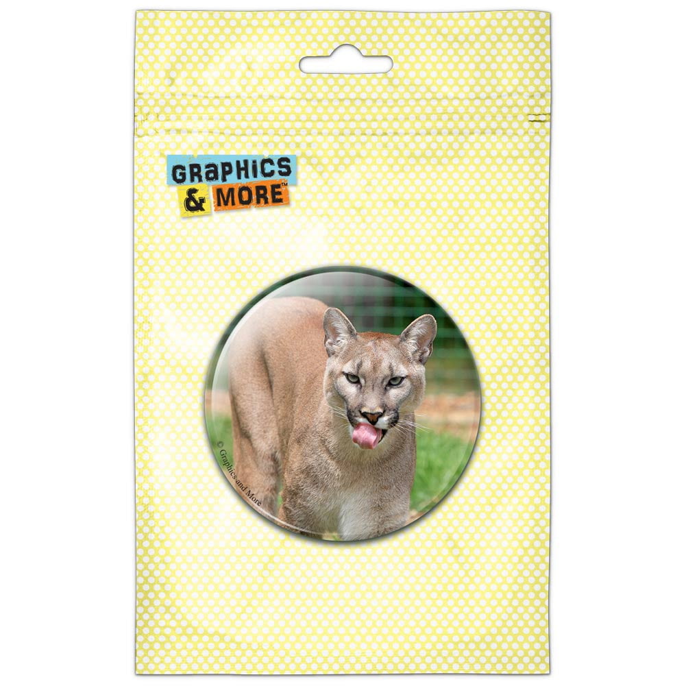 Cougar Tongue Out Refrigerator Button Magnet - Walmart.com