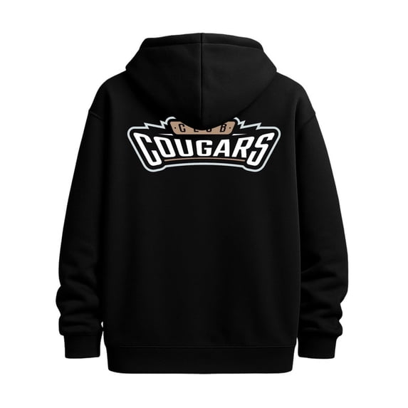 Cougars Club Hoodie hoodies mens regular fit black Comfy Loose ...