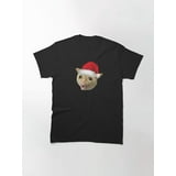 Coughing Cat In Christmas Meme Funny Holiday Feline Humor Unisex T ...