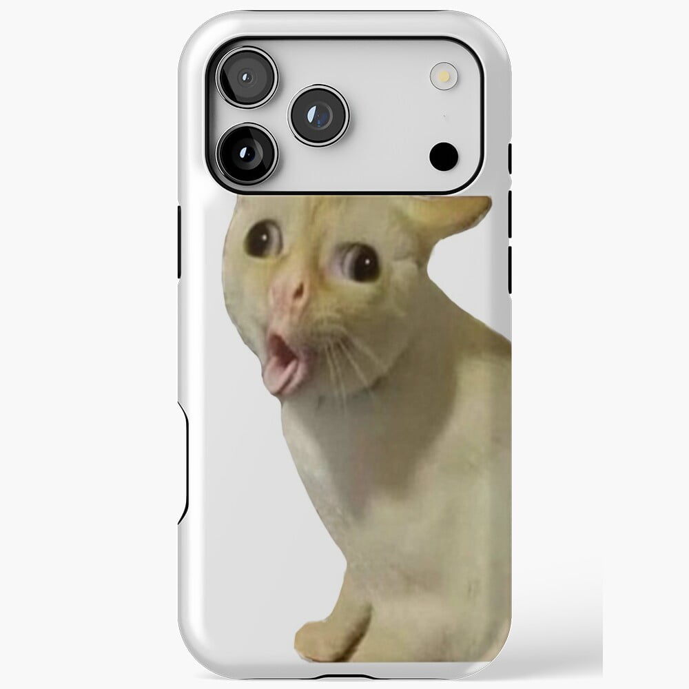 Coughing Cat Meme Protective Case for iPhone 11 12 13 14 15 16 17 Pro ...