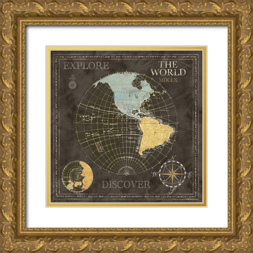 Coulter, Cynthia 12x12 Gold Ornate Wood Framed with Double Matting ...