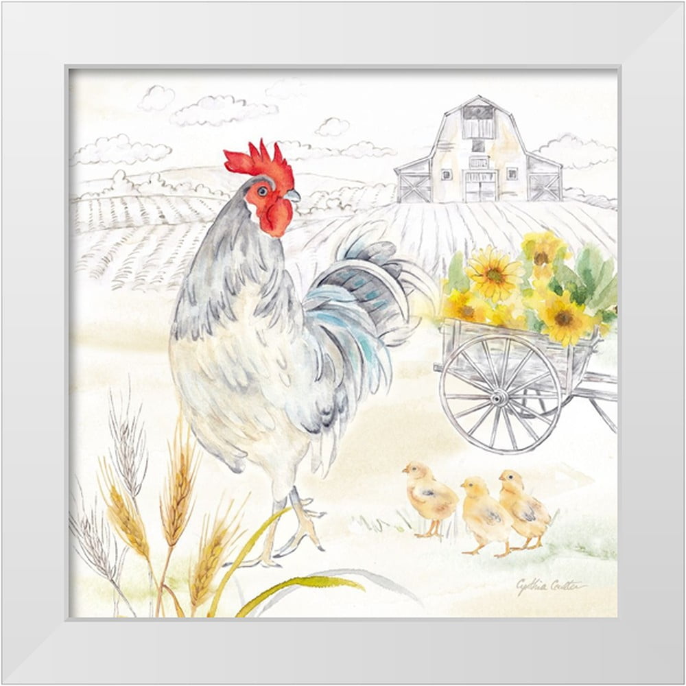 Coulter, Cynthia 12x12 White Modern Wood Framed Museum Art Print Titled ...