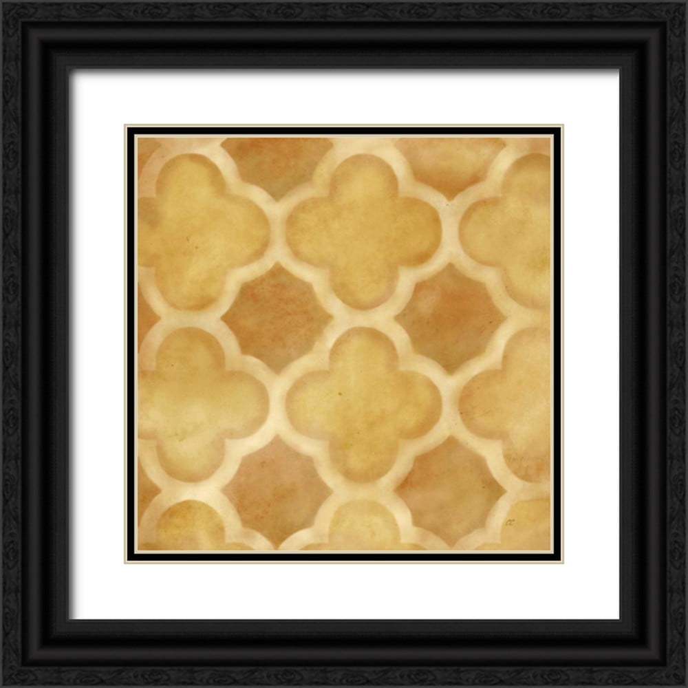 Coulter, Cynthia 15x15 Black Ornate Wood Framed with Double Matting ...