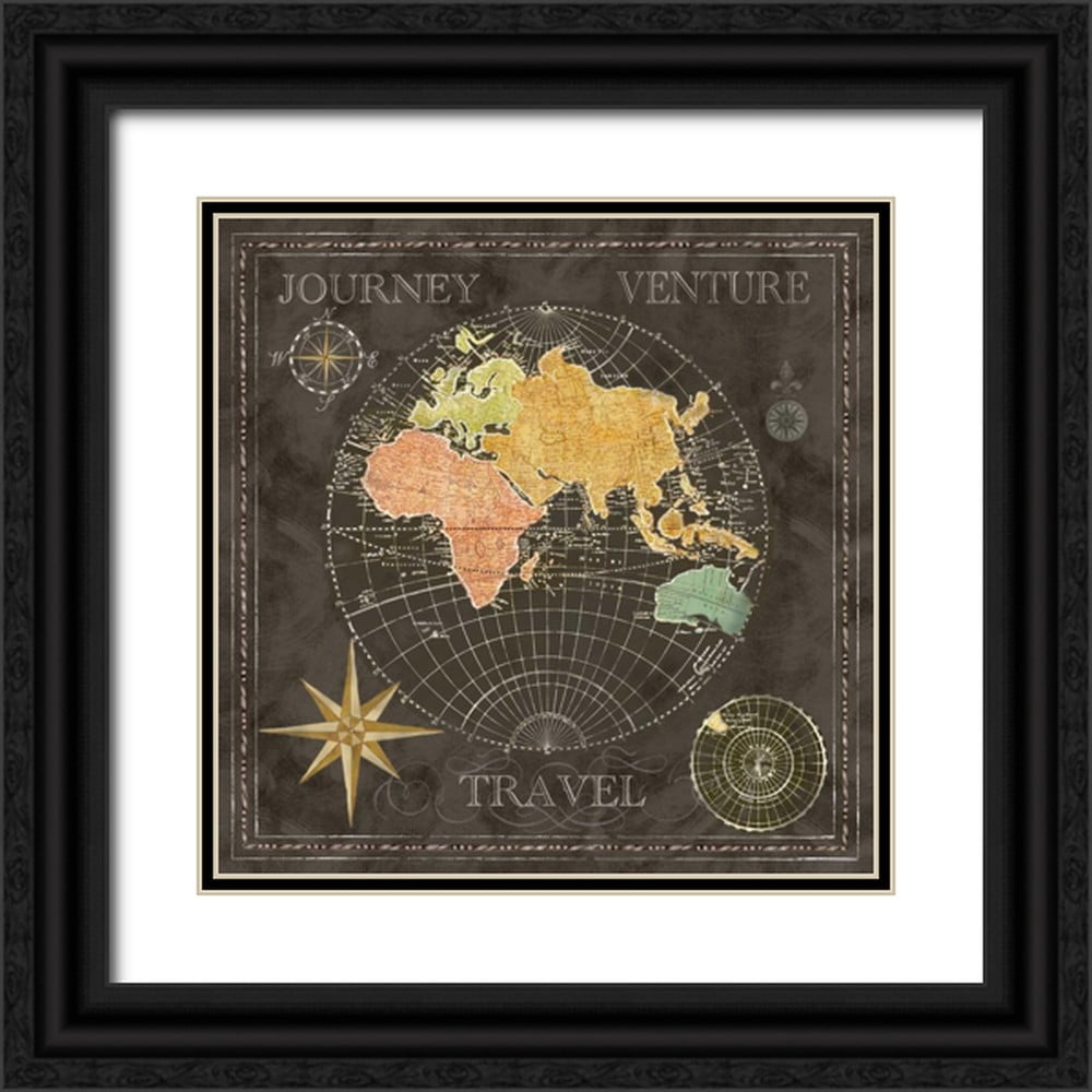 Coulter, Cynthia 15x15 Black Ornate Wood Framed with Double Matting ...