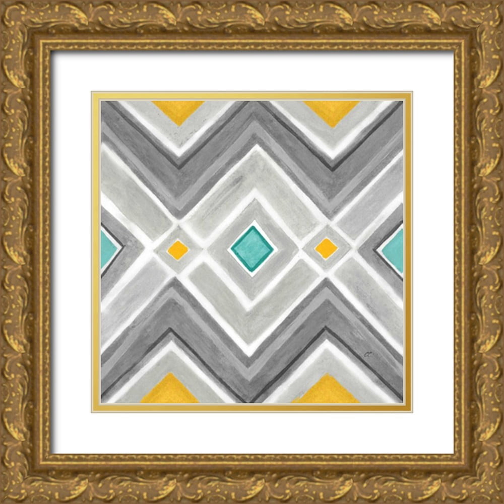 Coulter, Cynthia 15x15 Gold Ornate Wood Framed with Double Matting ...